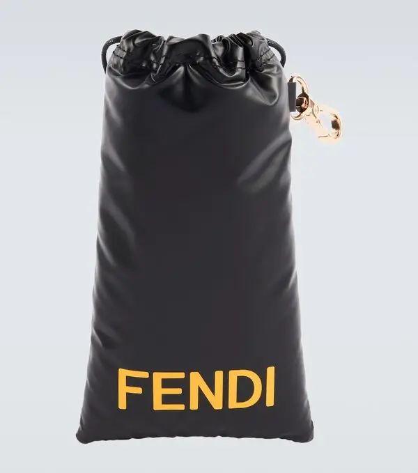 Fendi Ff Squared Shield Sunglasses - Black