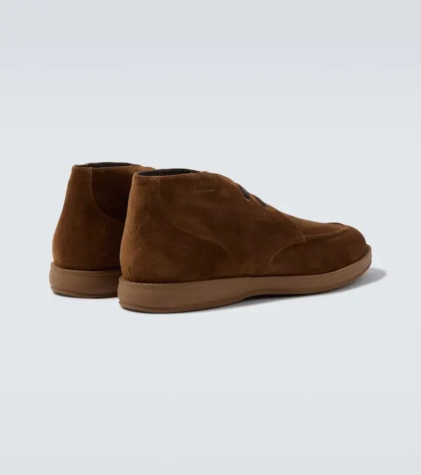 Brioni Suede Desert Boots - Brown