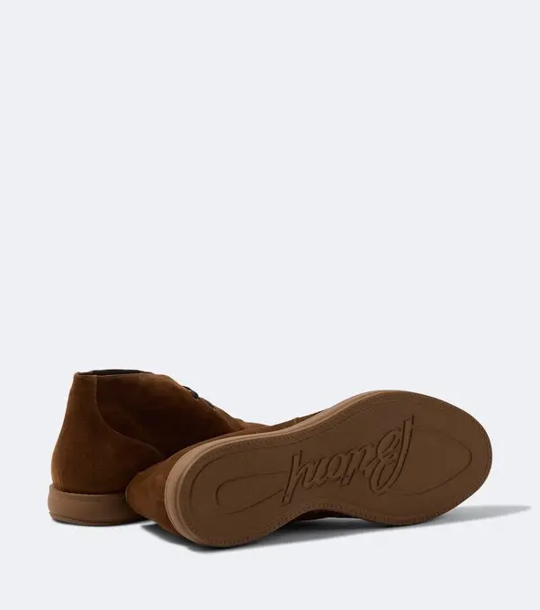 Brioni Suede Desert Boots - Brown