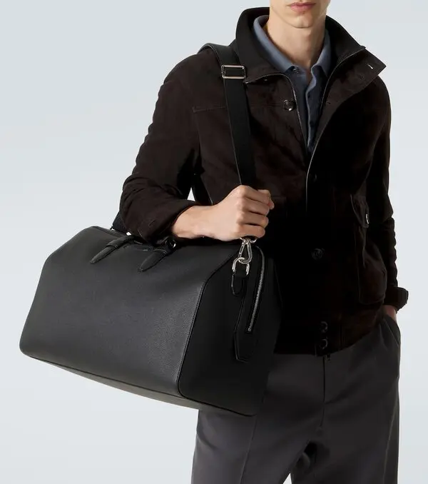Brioni Leather Duffle Bag