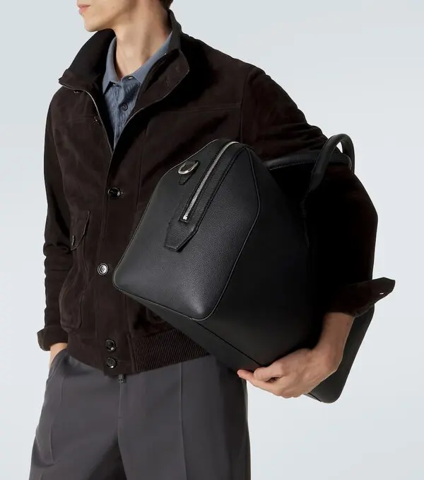 Brioni Leather Duffle Bag