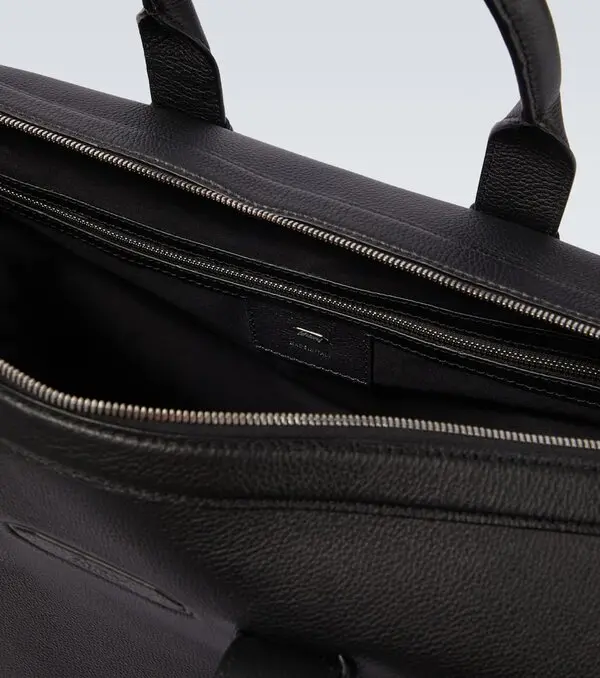 Brioni Leather Duffle Bag