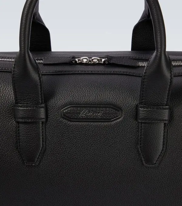 Brioni Leather Duffle Bag