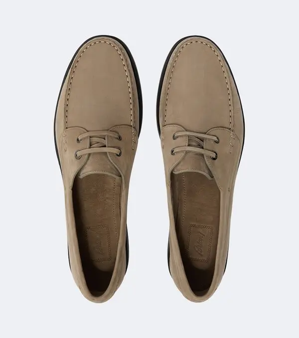 Brioni Leather Derby Shoes - Grey
