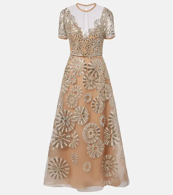 Elie Saab Sequin Embellished Gown