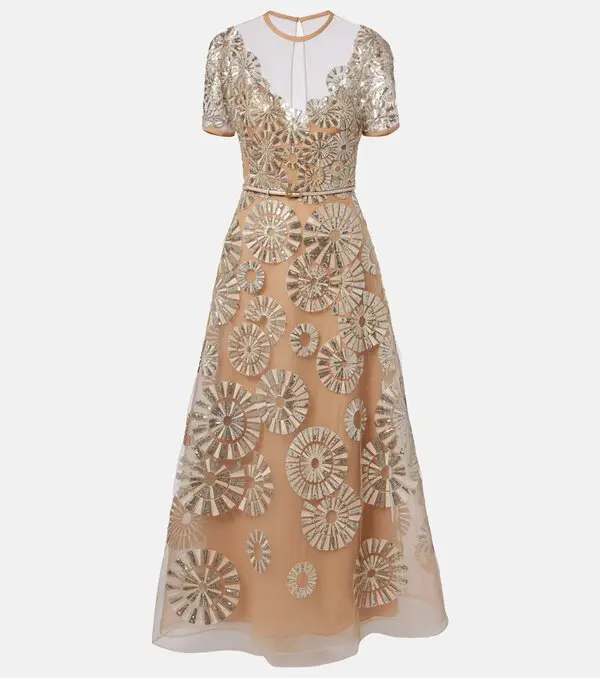 Elie Saab Sequin Embellished Gown
