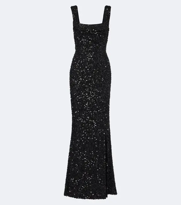 Elie Saab Sequin Embellished Gown