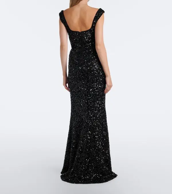 Elie Saab Sequin Embellished Gown