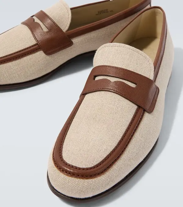 Church's Leather-trimmed Loafers