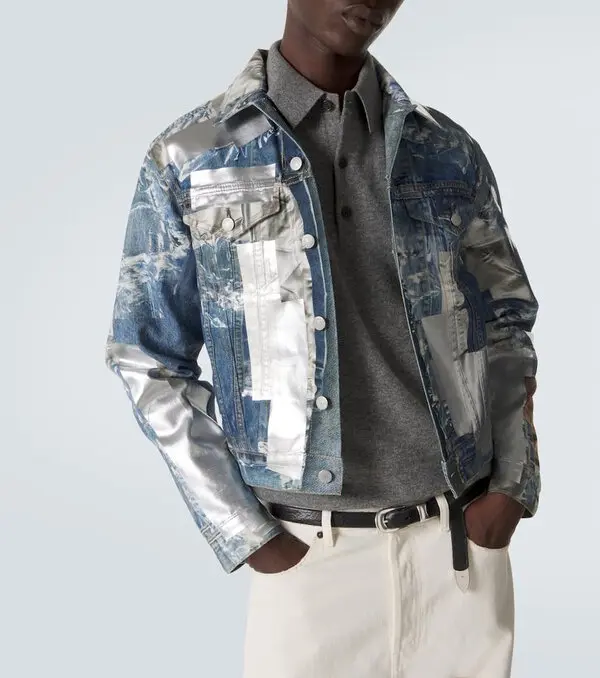 Acne Studios Printed Denim Jacket