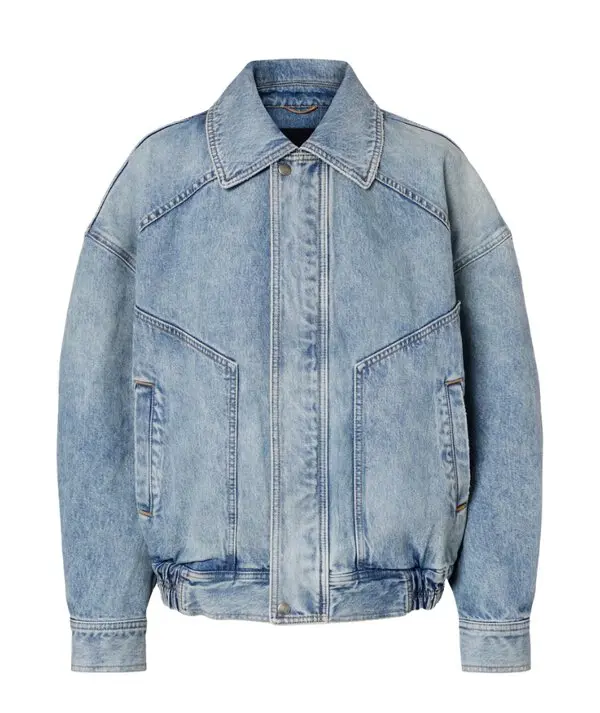 Saint Laurent Denim Blouson Jacket - Blue