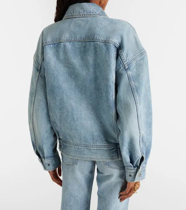 Saint Laurent Denim Blouson Jacket - Blue