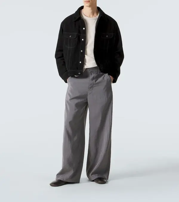 LEMAIRE Silk-blend Barrel-leg Trousers