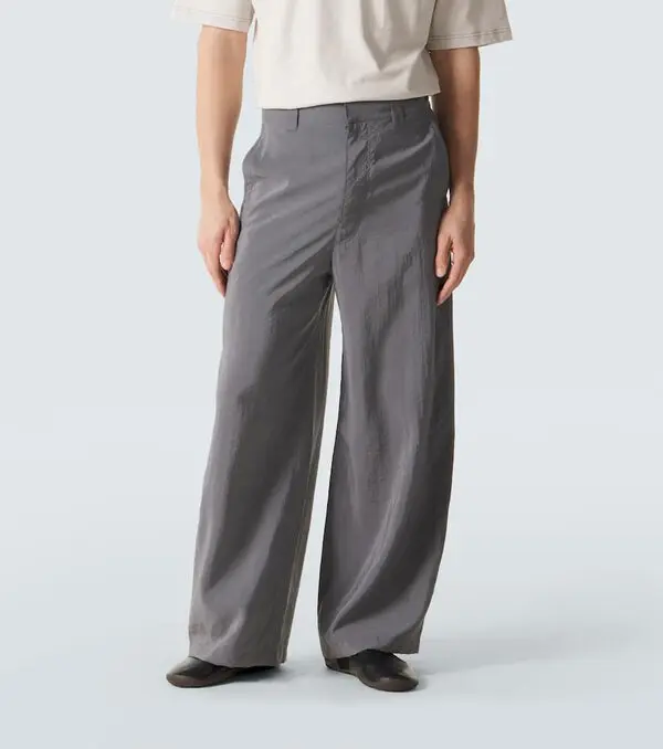 LEMAIRE Silk-blend Barrel-leg Trousers