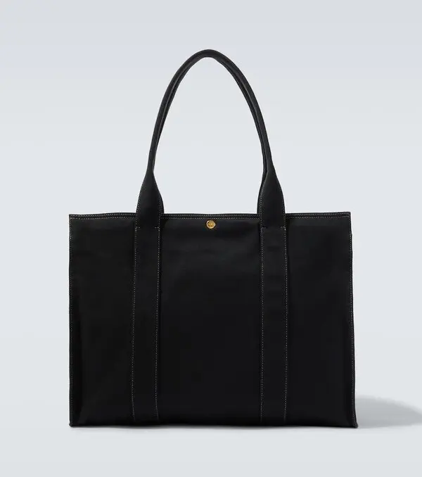 THE ROW Sisal Canvas Tote Bag - Black