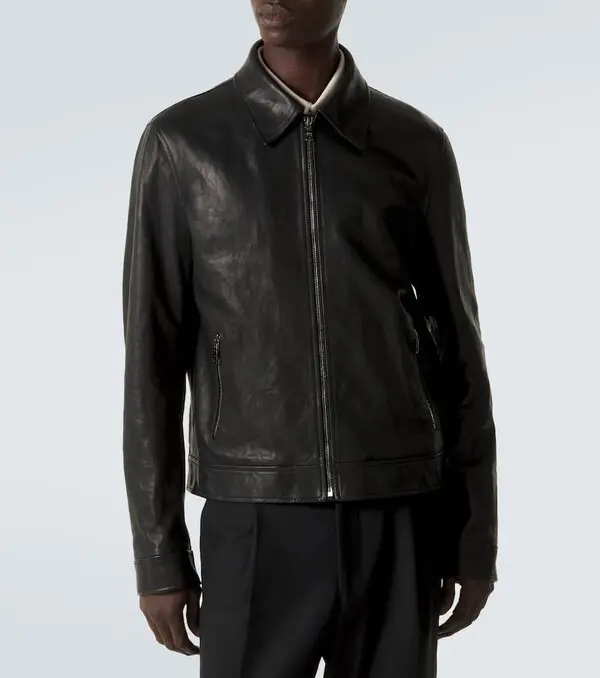 Dolce & Gabbana Leather Blouson Jacket