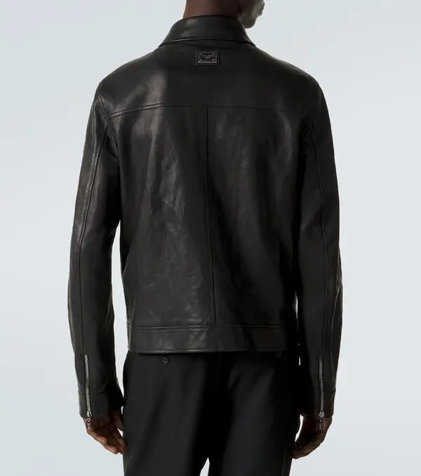 Dolce & Gabbana Leather Blouson Jacket