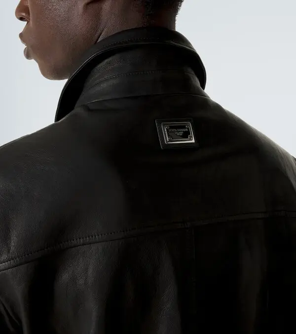 Dolce & Gabbana Leather Blouson Jacket