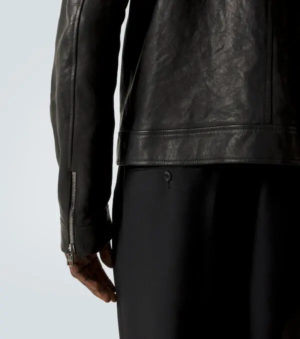 Dolce & Gabbana Leather Blouson Jacket