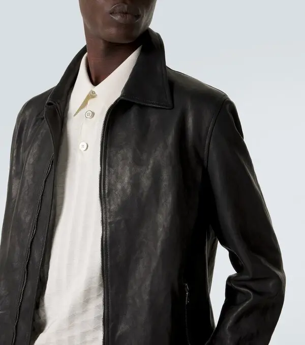 Dolce & Gabbana Leather Blouson Jacket