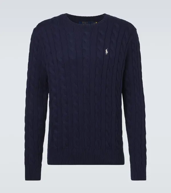 Polo Ralph Lauren Cable-knit Cotton Sweater - Blue