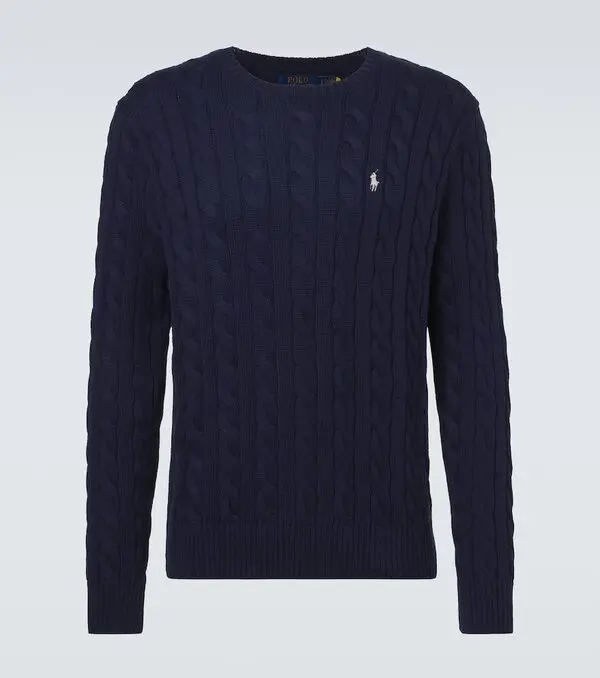 Polo Ralph Lauren Cable-knit Cotton Sweater - Blue