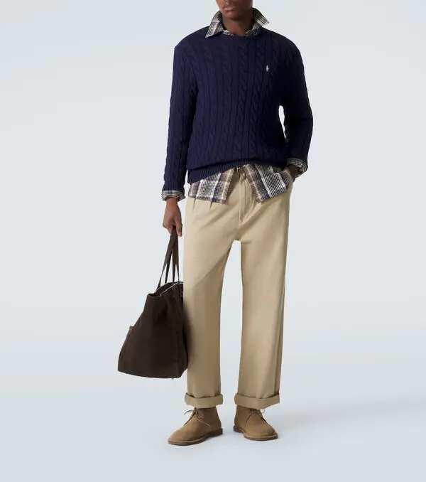 Polo Ralph Lauren Cable-knit Cotton Sweater - Blue