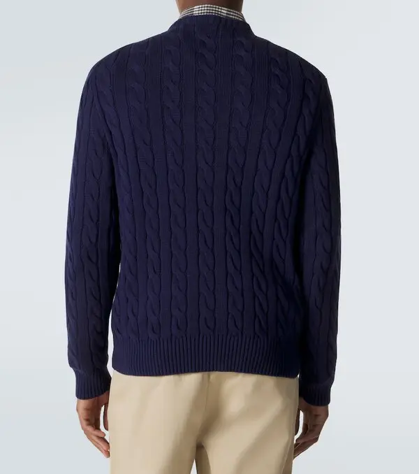 Polo Ralph Lauren Cable-knit Cotton Sweater - Blue