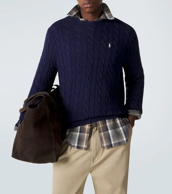 Polo Ralph Lauren Cable-knit Cotton Sweater - Blue
