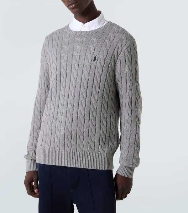 Polo Ralph Lauren Cable Knit Sweater - Grey