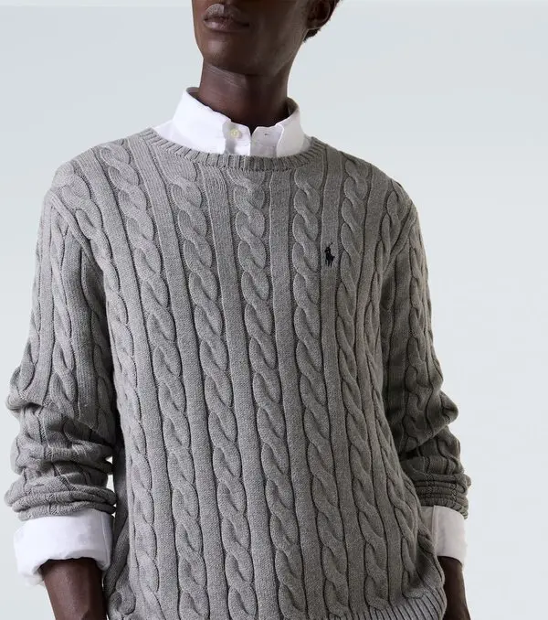 Polo Ralph Lauren Cable Knit Sweater - Grey