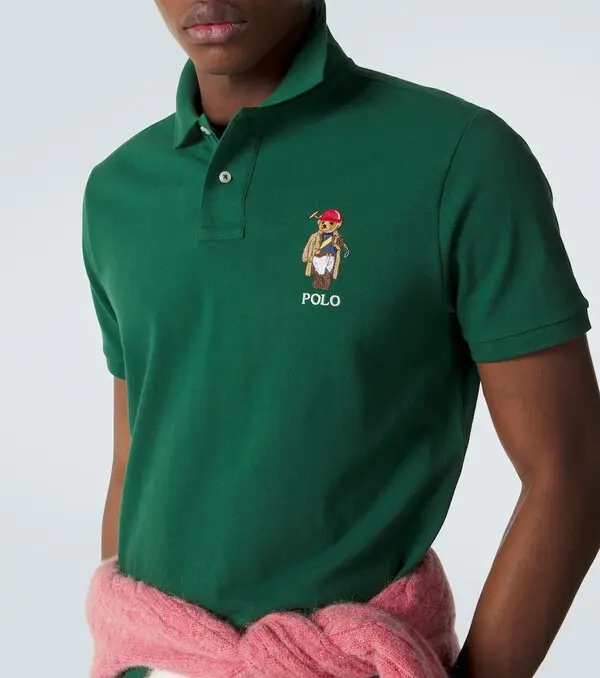 Polo Ralph Lauren Polo Bear Cotton Piqu� Polo Shirt - Green