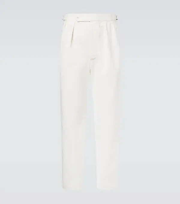 Polo Ralph Lauren Cotton Twill Tapered Trousers - White