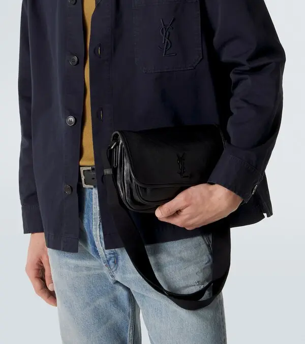 Saint Laurent Niki Small Leather Messenger Bag