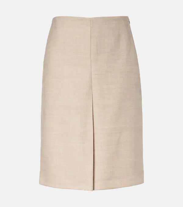JOSEPH Duggan Virgin Wool Midi Skirt