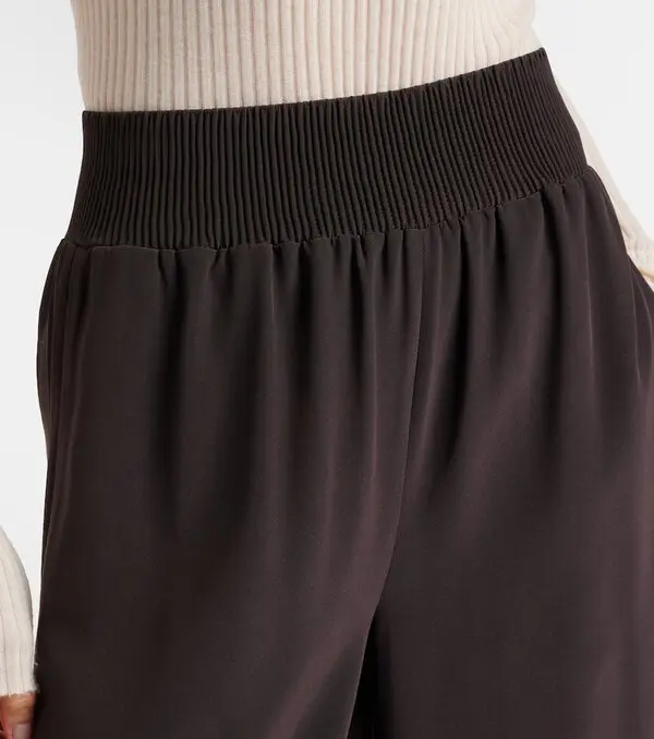JOSEPH Nour Wide-leg Pants - Brown