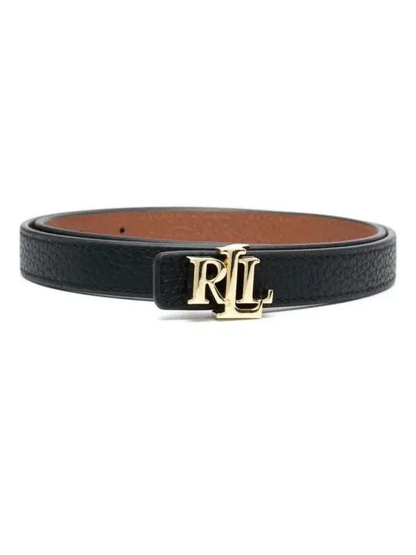 Ralph Lauren Rev Lrl 20 Skinny Belt - Black