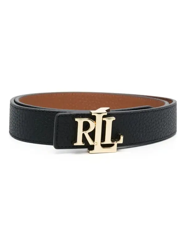 Ralph Lauren Leather 30" Belt - Black