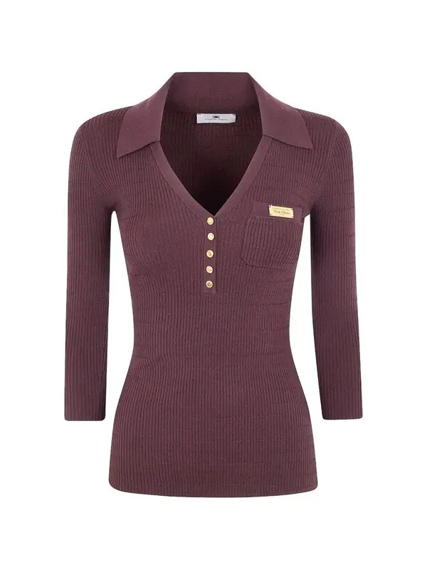 Elisabetta Franchi Serafino Neck Sweater