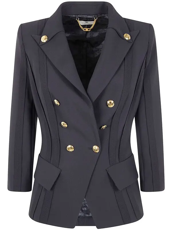 Elisabetta Franchi Tailored Double-breasted Jacket