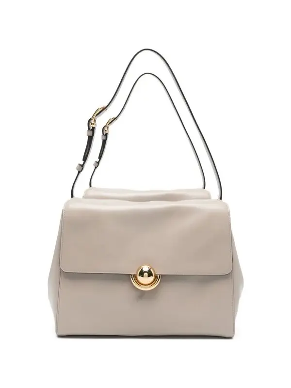 Furla Domus Calf Leather Medium Shoulder Bag 32 - Beige