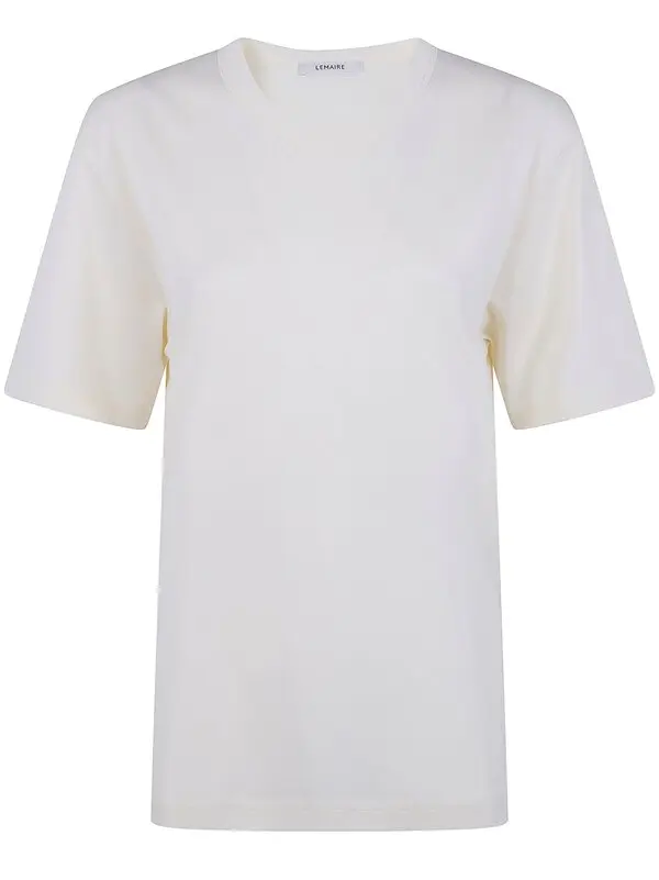 LEMAIRE Ribbed Cotton T-shirt - White