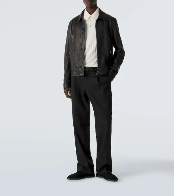 Dolce & Gabbana Leather Blouson Jacket