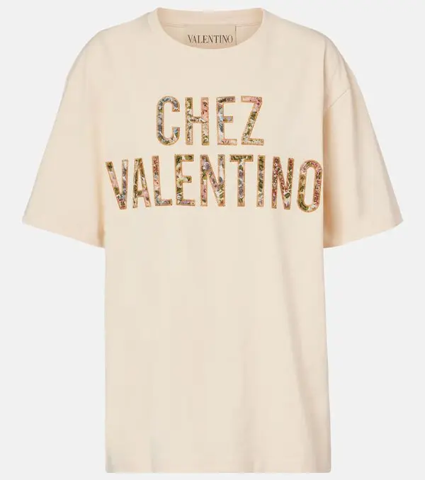 Valentino Garavani Chez Cotton Jersey T-shirt