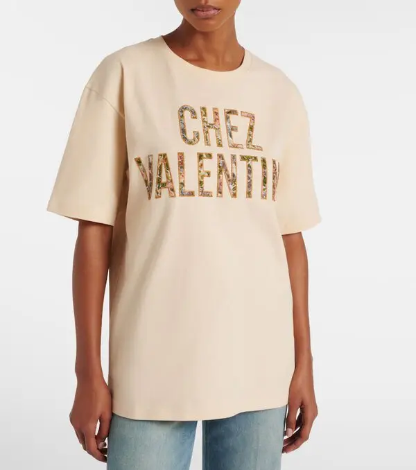Valentino Garavani Chez Cotton Jersey T-shirt