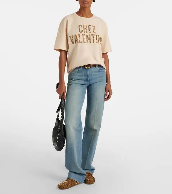Valentino Garavani Chez Cotton Jersey T-shirt