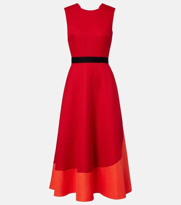 ROKSANDA Mire Colorblocked Midi Dress