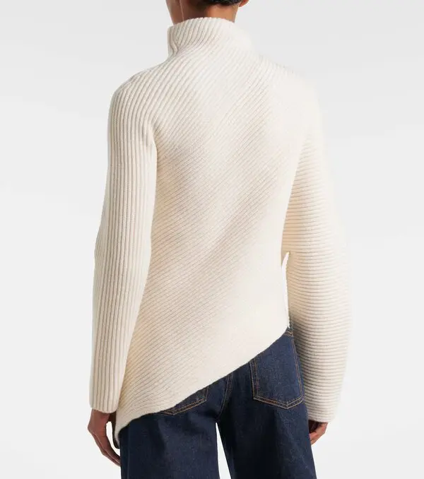 Alaïa Wool And Cashmere Asymmetric Sweater