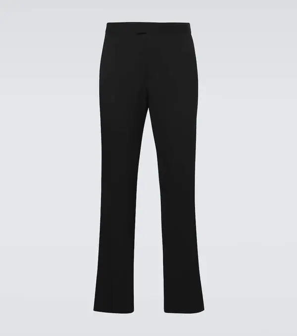 Burberry Wool Grain De Poudre Tuxedo Pants