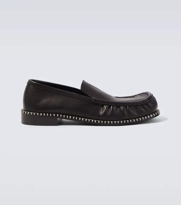 Dries Van Noten Leather Loafers With Round Toe
